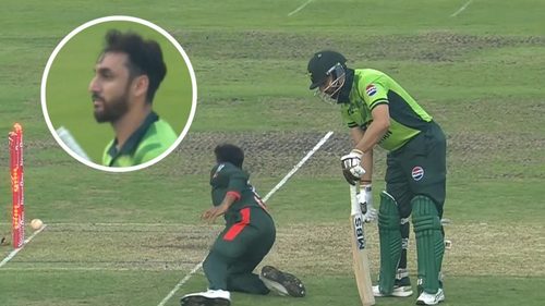 Salman Ali Agha Fumes At Bizarre Run Out After Trying To Pick Up Ball ...