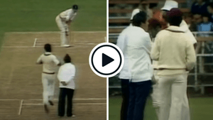 Watch: Colin Croft charges into umpire Fred Goodall in heated historic ...