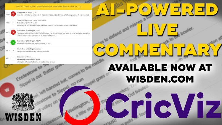 Wisden.com partners with CricViz to launch first-of-its-kind AI ball-by ...