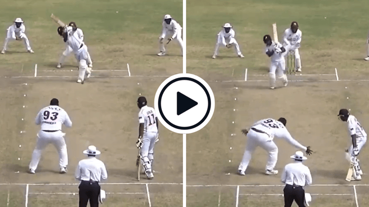 Watch: Rahkeem Cornwall grabs exceptional one-handed low catch off own ...