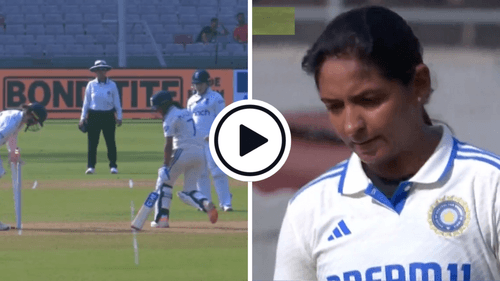Watch: Harmanpreet Kaur bizarrely run out short of first Test fifty ...